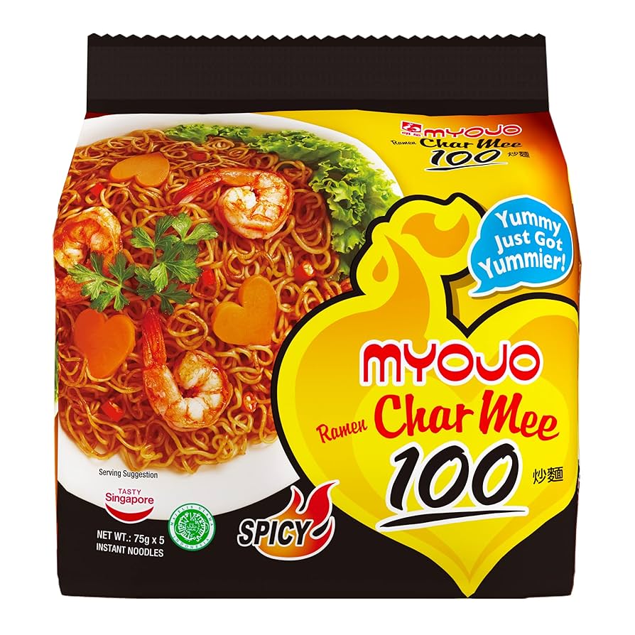 MYOJO Char Mee 100 (spicy) 5pks 375g – JFC Online Melbourne